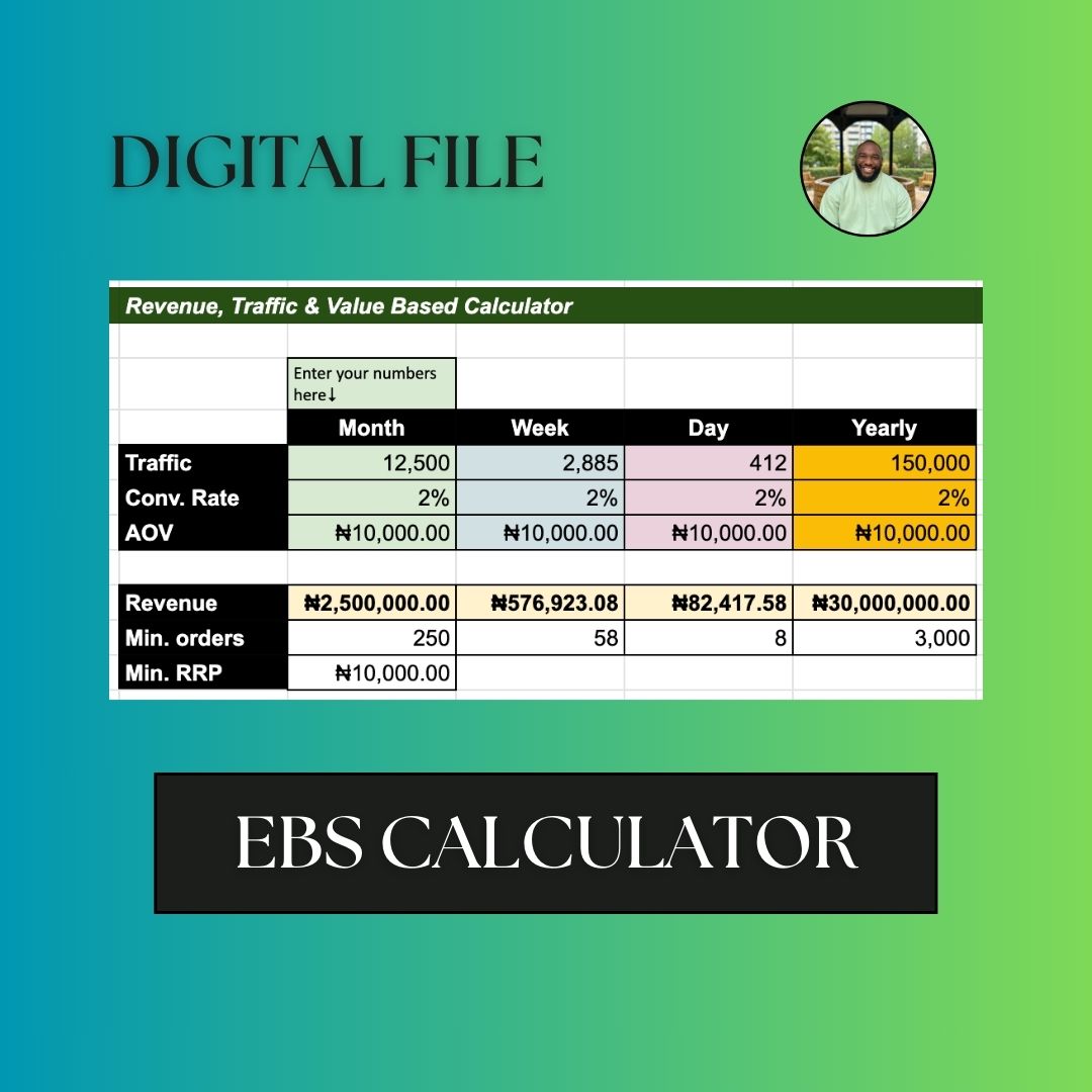 Buy EBS Calculator Business Tool (Digital File Download) by Damini ...