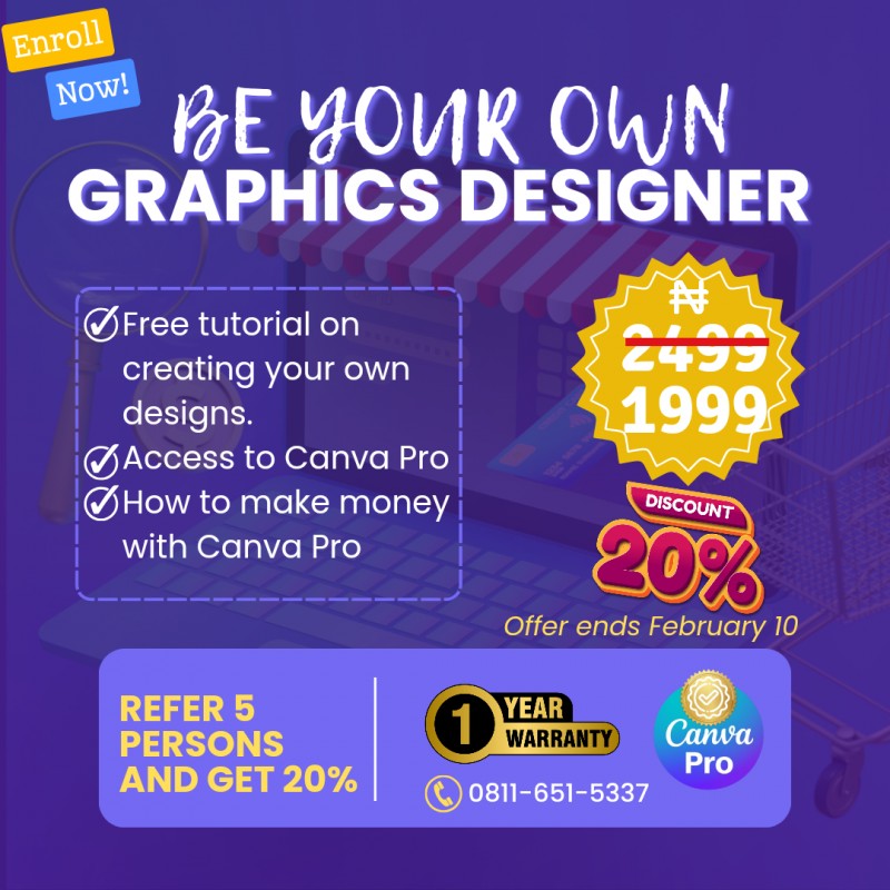 Buy Graphics design course 01 by Oluwalonimi Williams on Selar.co