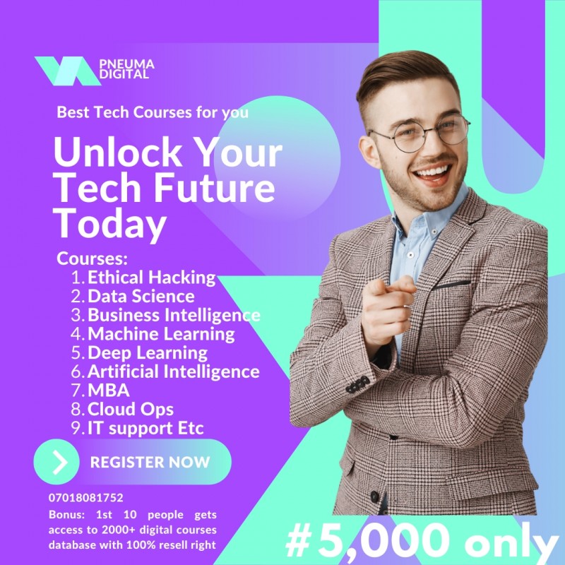 Buy Unlock Your Future with Our Best Tech Courses for You by Pneuma Digital on Selar