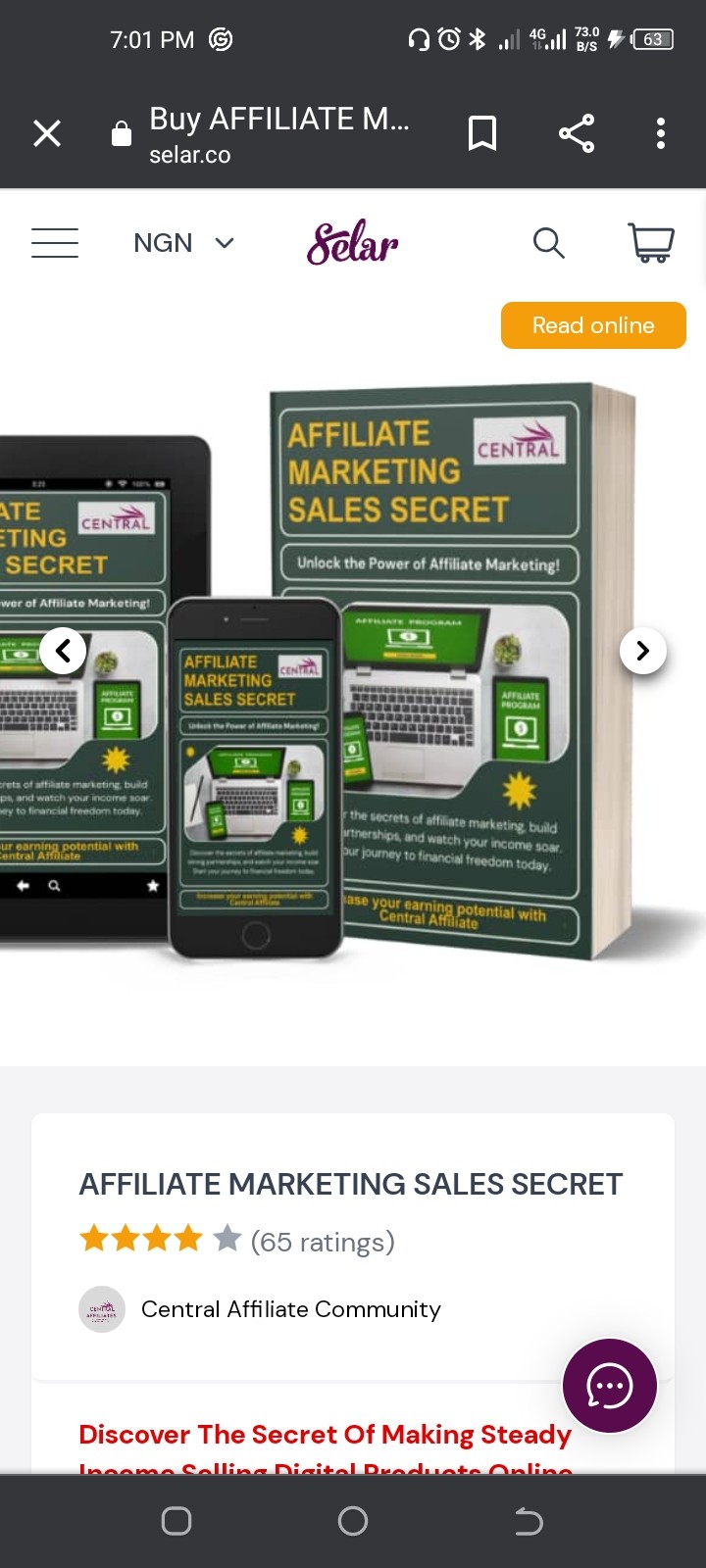 Buy Affiliate Marketing Sales Secret by Omatseye Philomena on Selar
