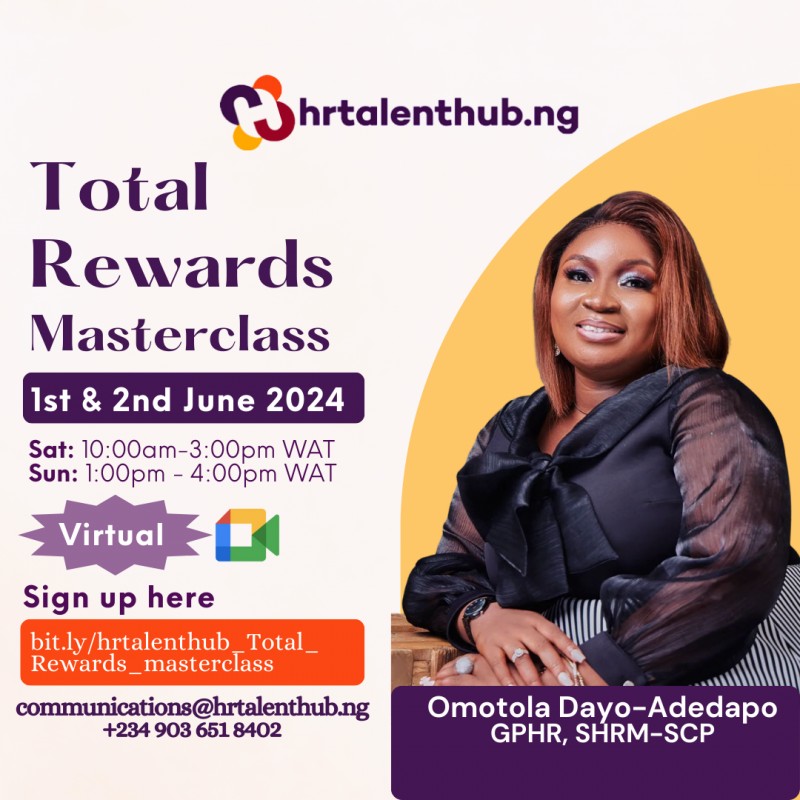 Buy Total Rewards Masterclass - Group Discount (4 Participants) by Omotola Adedapo on Selar