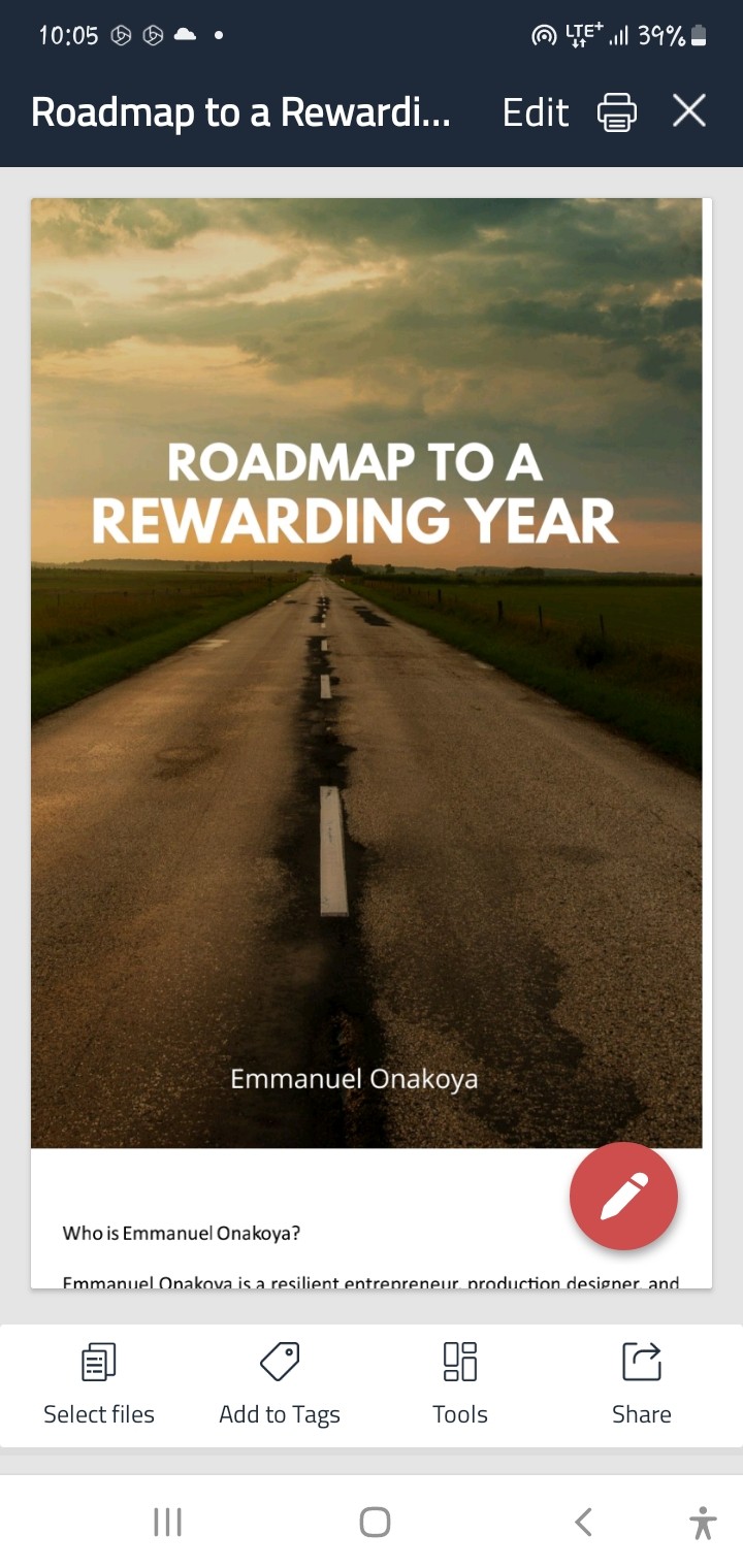 Buy Roadmap to.a.Rewardimg year by Onakoya Emmanuel on Selar