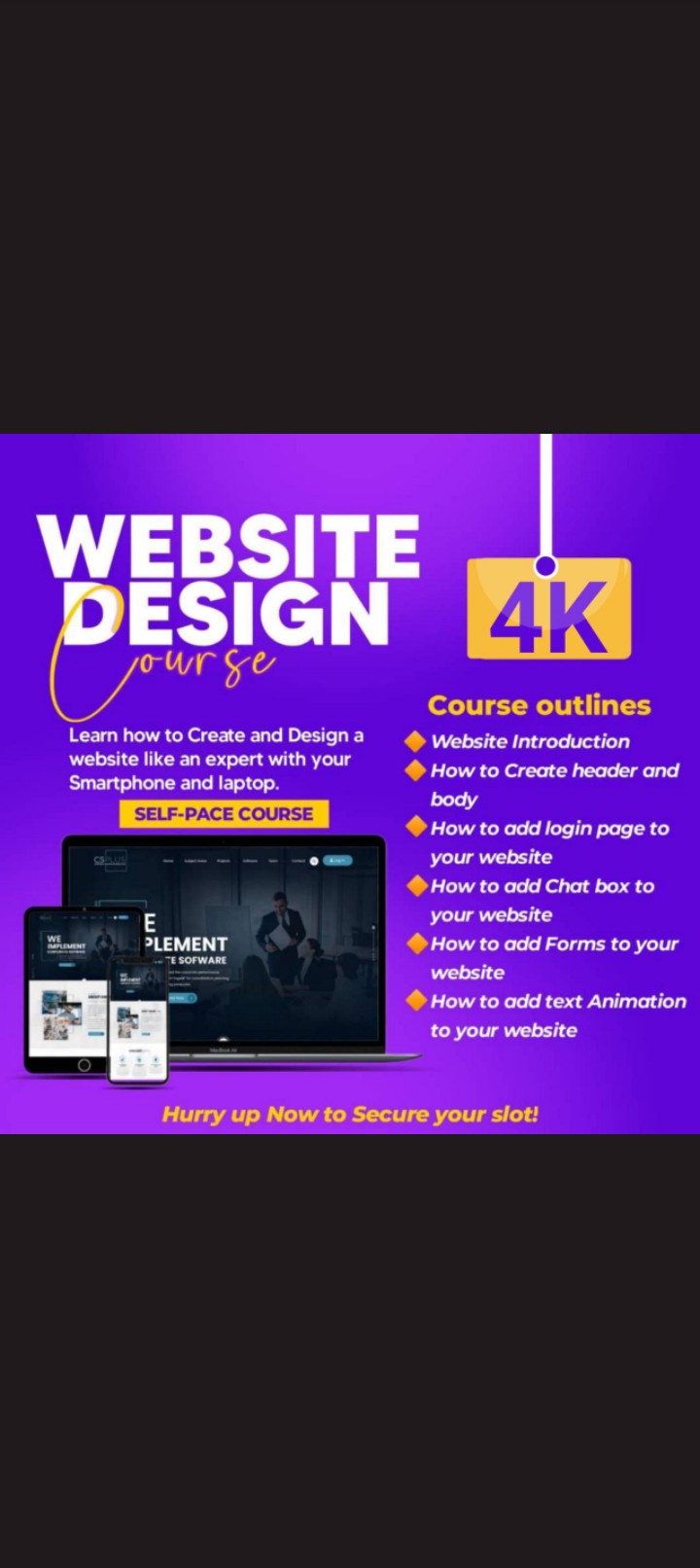 Buy WEBSITE DESIGN COURSE by Onukafor favour on Selar