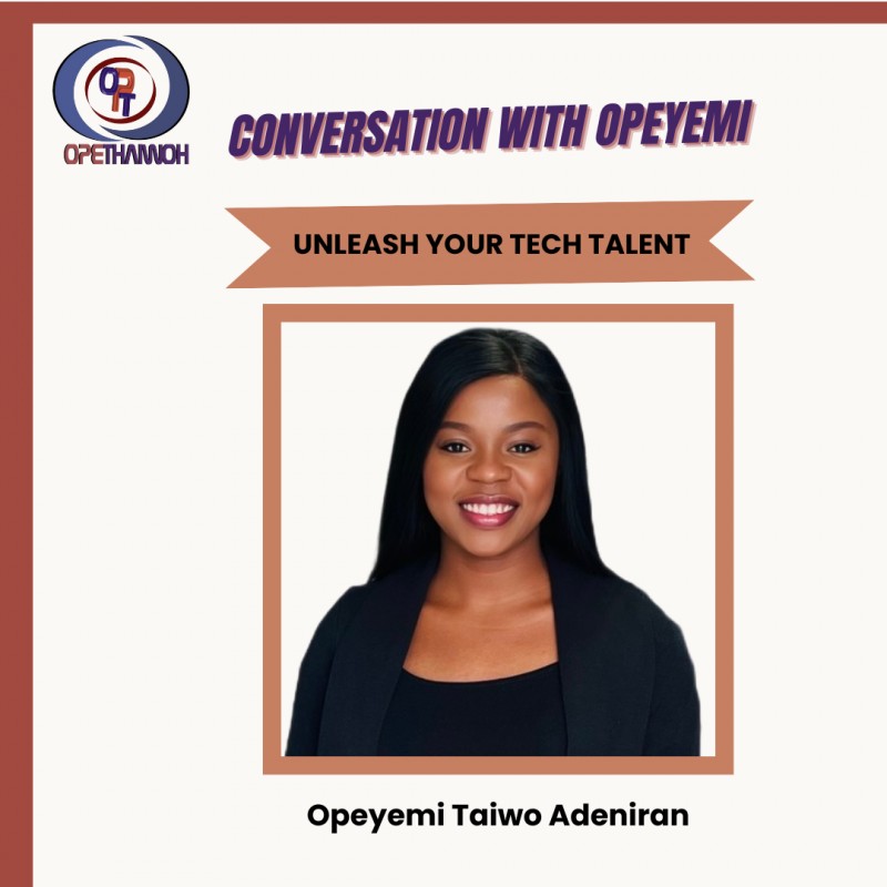 Buy Conversation with Opeyemi by Opeyemi Taiwo on Selar.co
