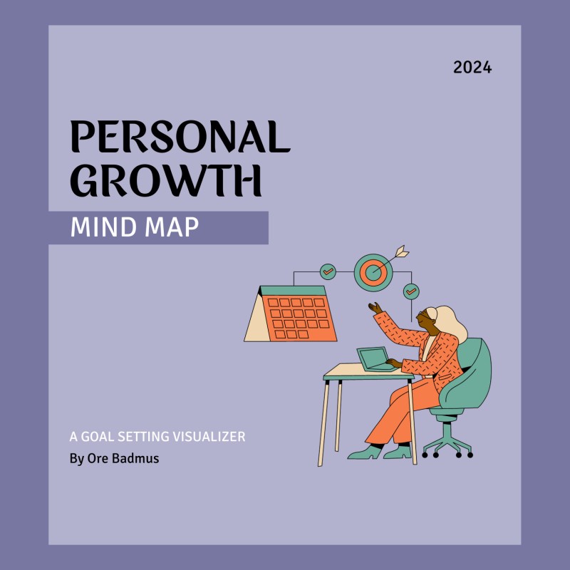 Get 2024 Personal Growth Mind Map (A Visualizer) by Ore Badmus on Selar