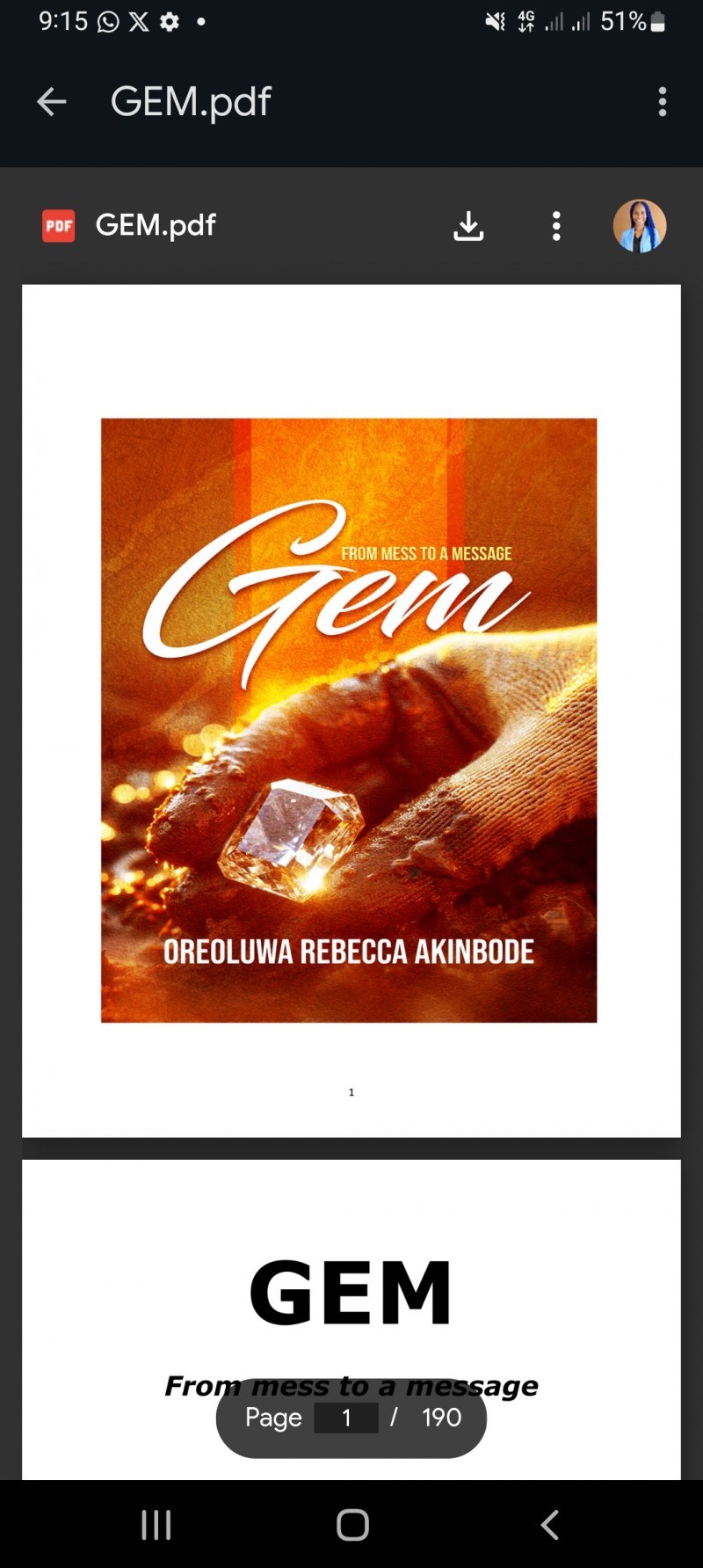 Get GEM by Oreoluwa Rebecca Akinbode on Selar