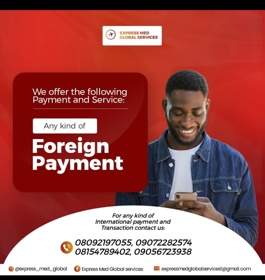 Get EXPRESS FOREIGN PAYMENT by EXPRESS MED GLOBAL SERVICES on Selar