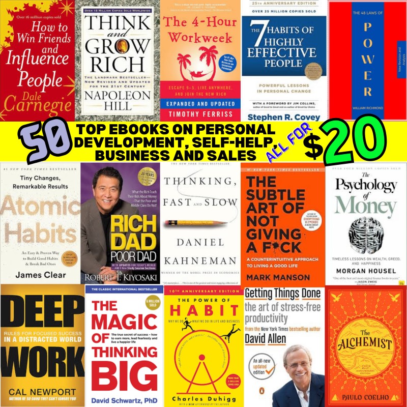 Buy The Top 50 Ebooks On Self-Help, Personal Development, Finance ...