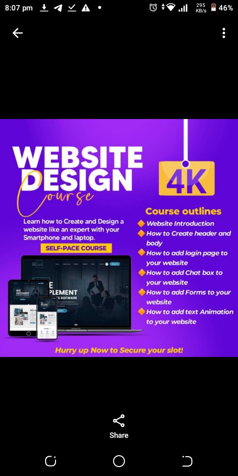 Buy WEBSITE DESIGN COURSE by Owaiye Osheminame on Selar