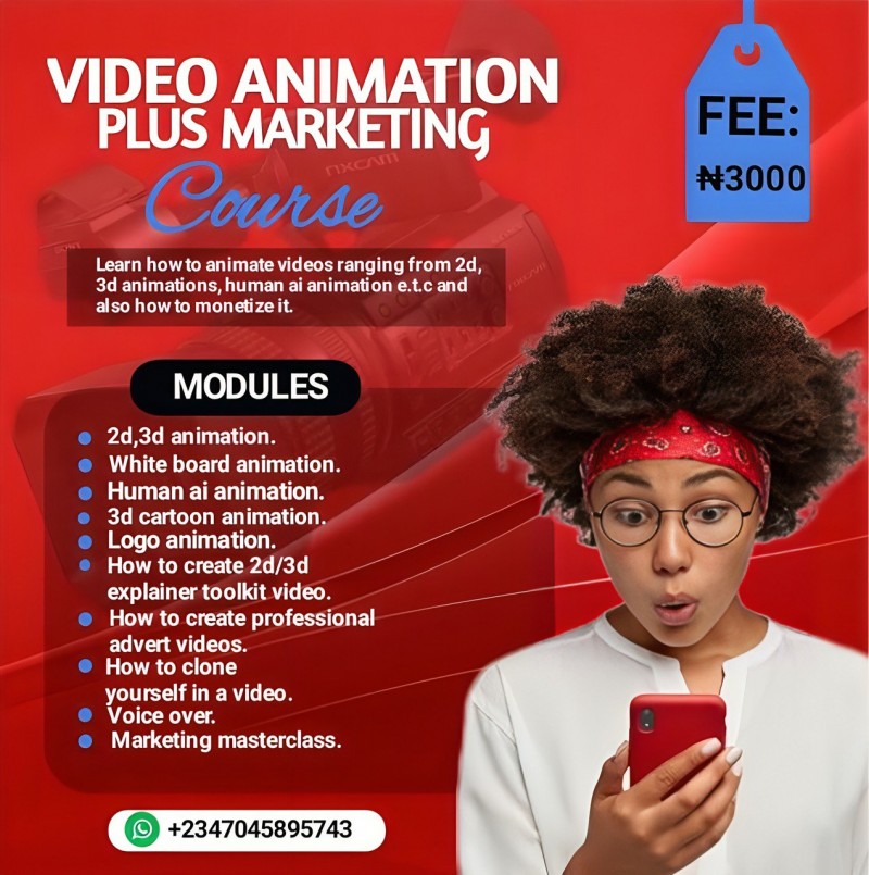 Buy Video animation plus marketing course by GG digitalz on Selar