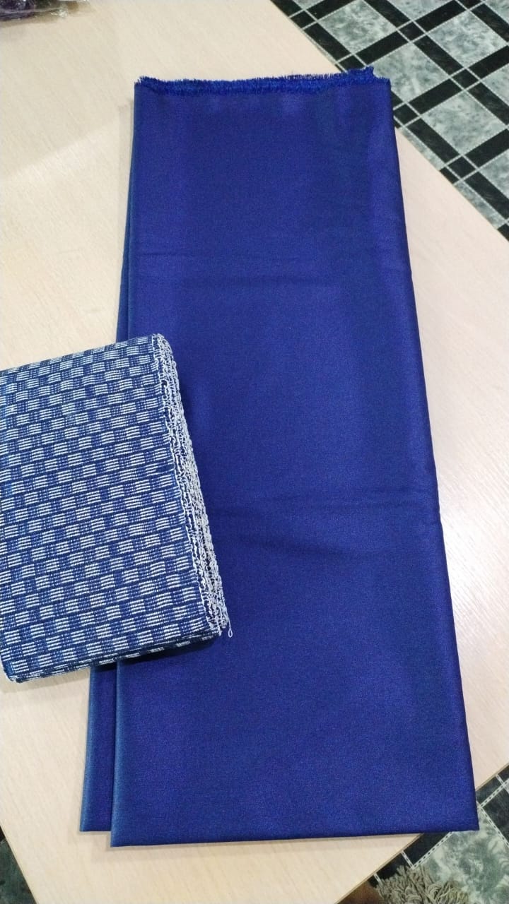Buy Navy blue Wool-Senator by P&G FABRICS on Selar