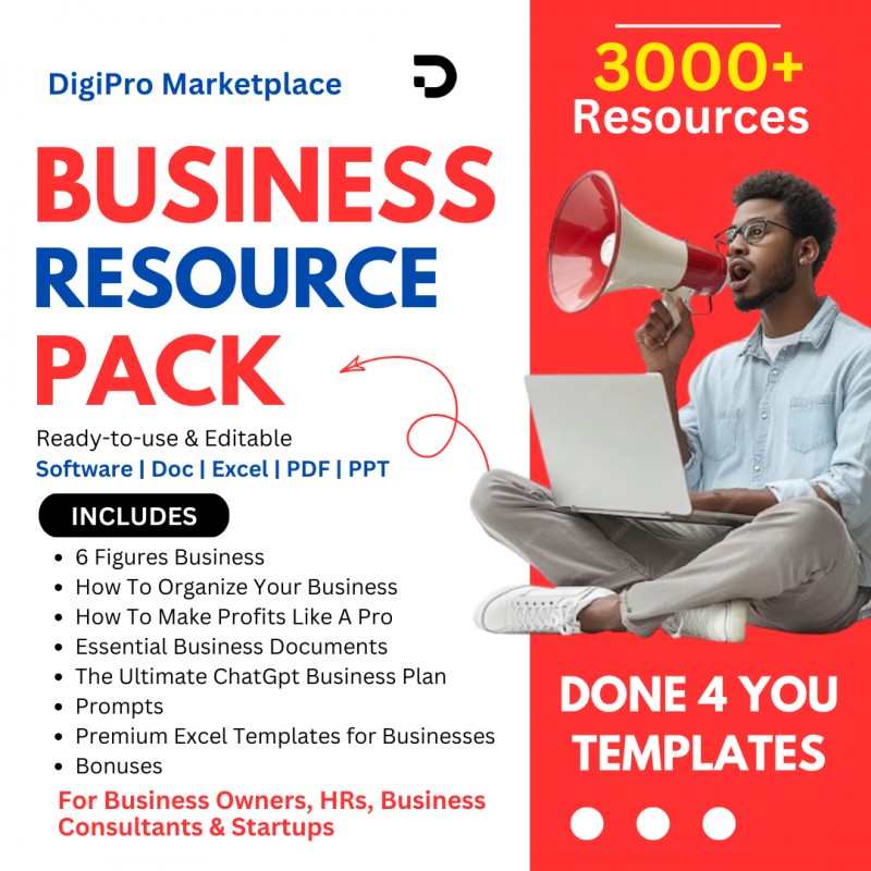 Buy Business Resource Pack by DigiPro Marketplace on Selar