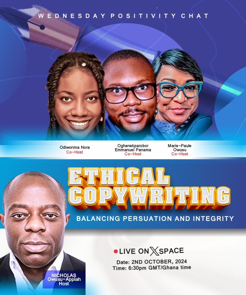 Buy Wednesday Positivity Chat E-Flyer by Peace Iwhere on Selar