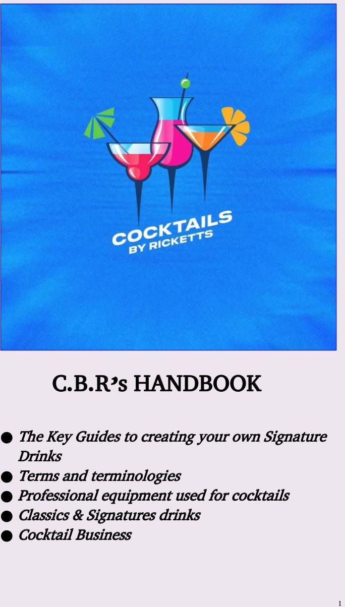 Buy Cocktails by Ricketts Training Book by peju ricketts on Selar