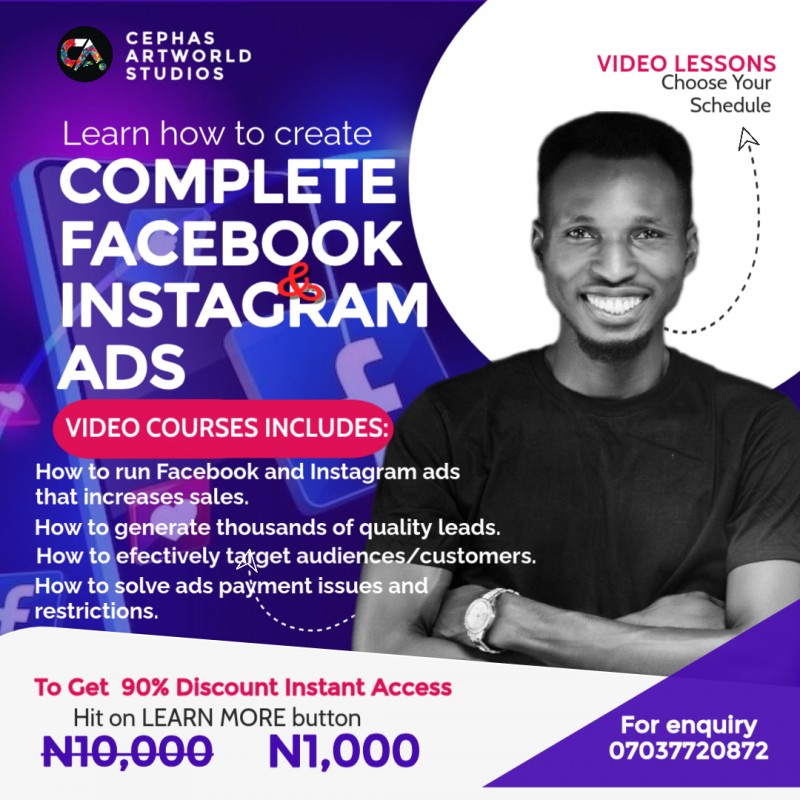 Buy Complete Facebook & Instagram Ads by Peter Nwabueze on Selar