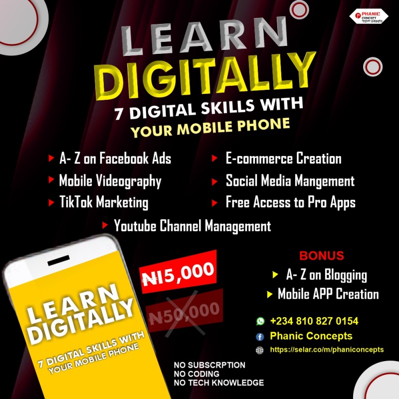 Buy 7 DIGITAL SKILLS by Phanic ICT Academy on Selar