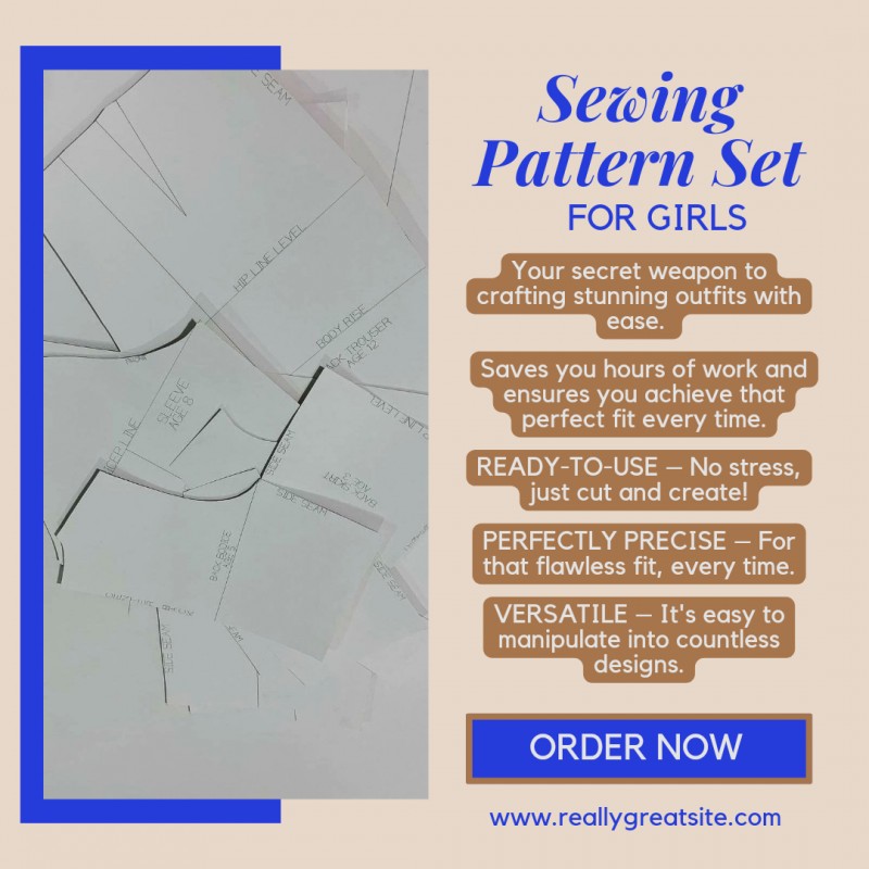 Buy Basic Sewing Pattern Set for Girls by Preteva Fashion on Selar
