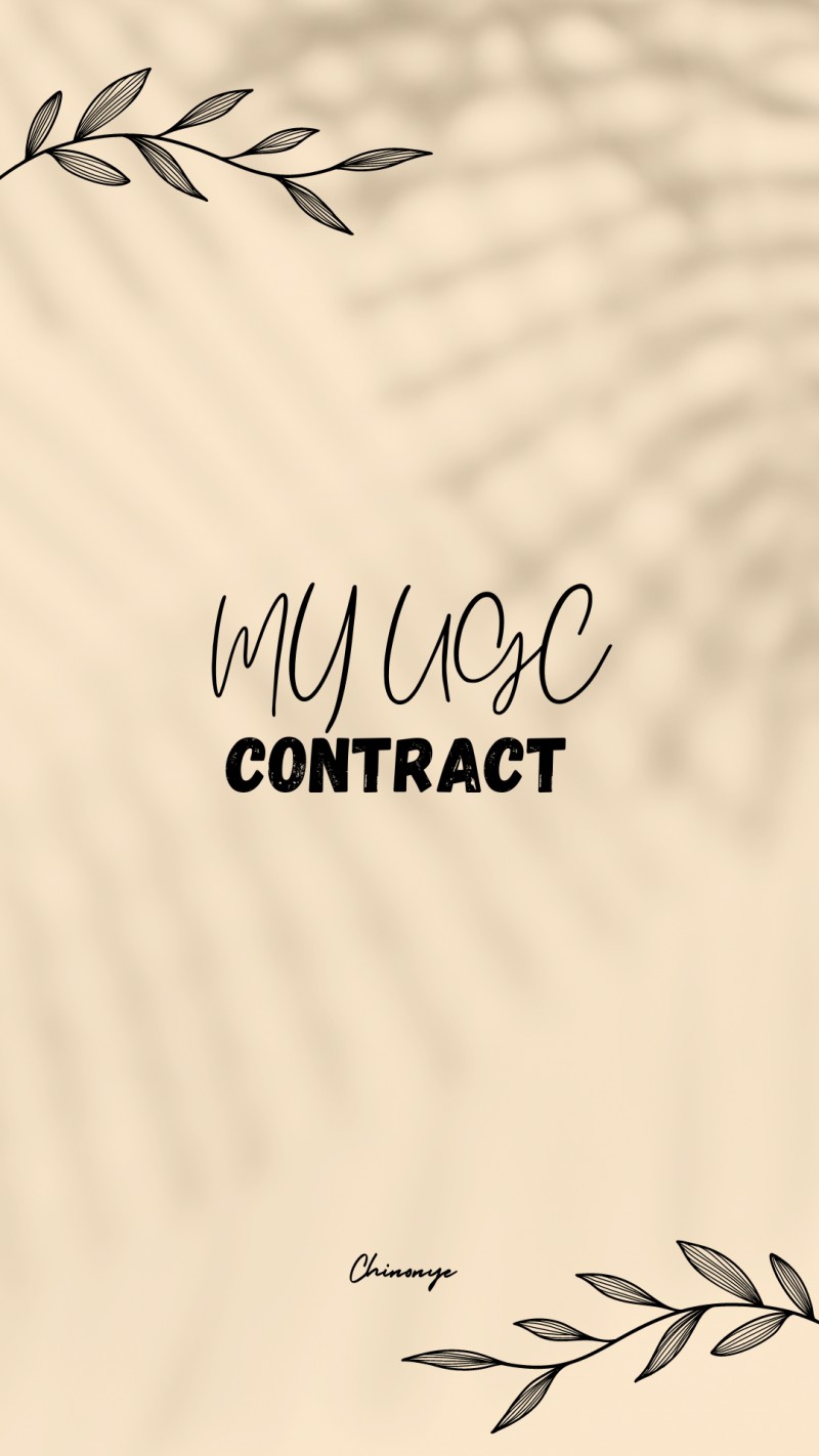 Buy UGC CONTRACT TEMPLATE by Princess Okafor on Selar