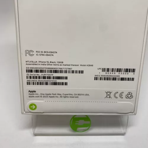 Buy New Verizon Apple iPhone 15 eSIM 128GB Black MTLV3LL/A by Print On Demand on Selar