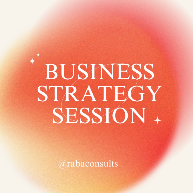 Buy Business Strategy Session by Raba Consults on Selar