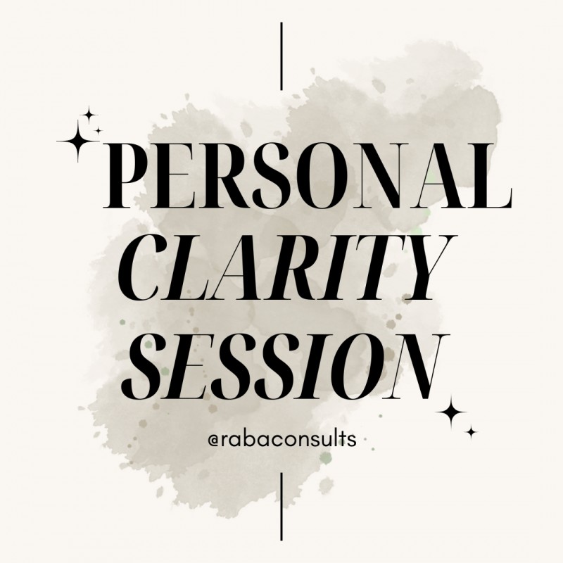 Buy Personal Clarity Session by Raba Consults on Selar
