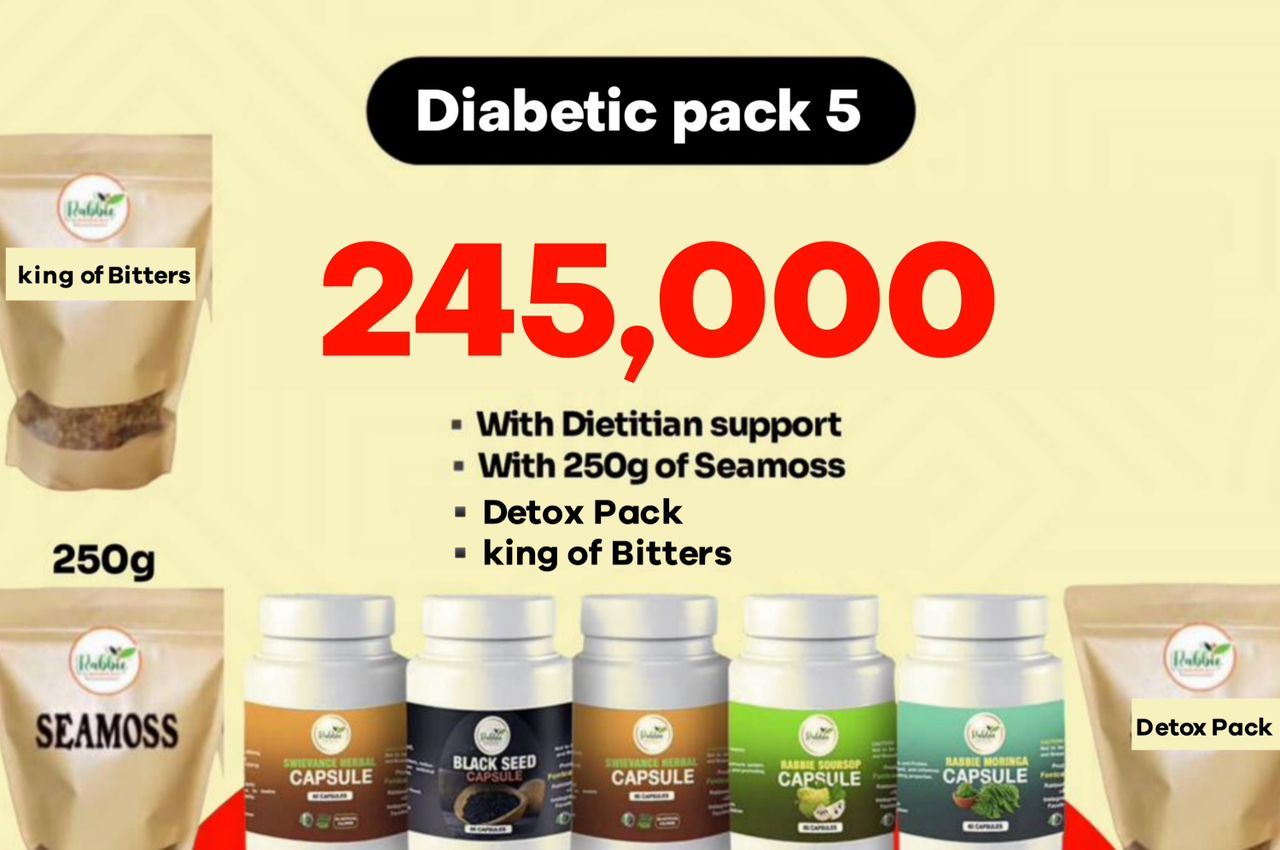 Buy Diabetes Pack 5 by Rabbie Botanicals on Selar