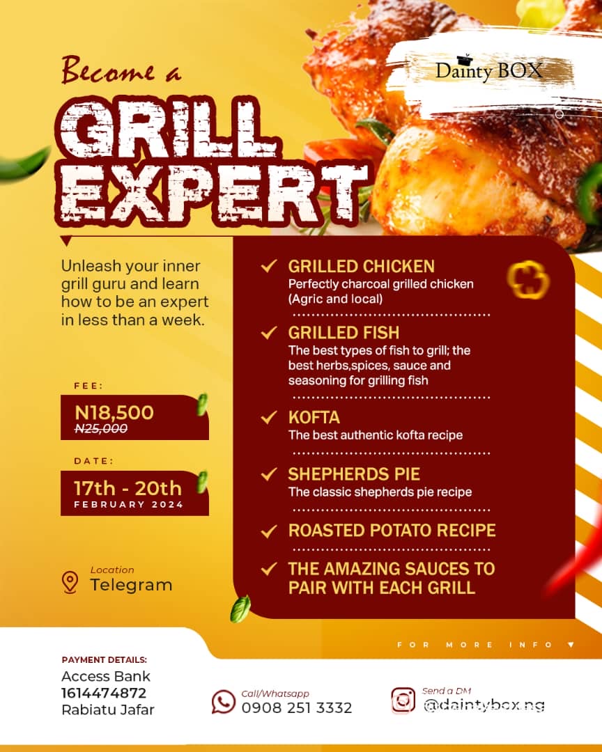 Buy BECOME A GRILL EXPERT by Dainty Box on Selar