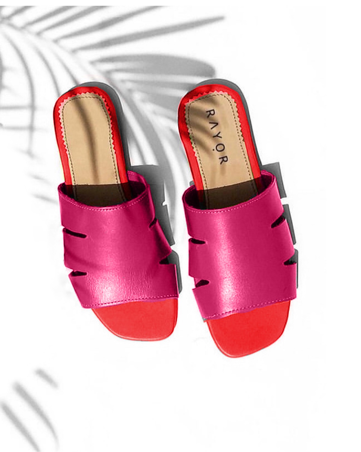Buy Hayden Slides - Pink & Orange by Rayor Official on Selar