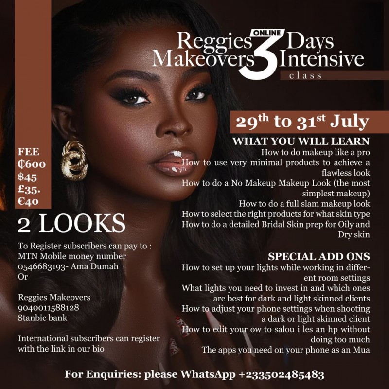Buy Reggies Makeovers Online Class by Reggies Makeovers on Selar