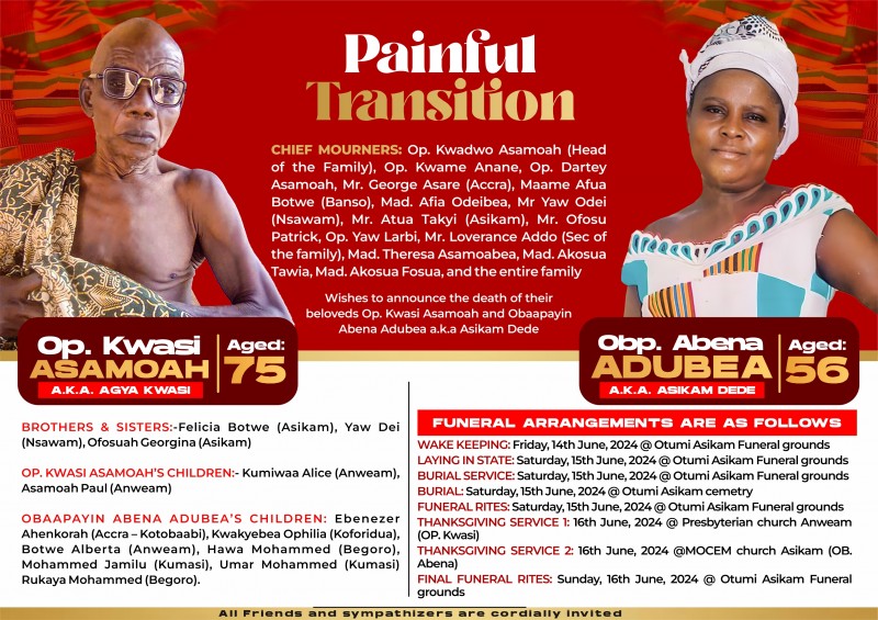 Buy Funeral Poster and Banner Design by Richid Multimedia on Selar