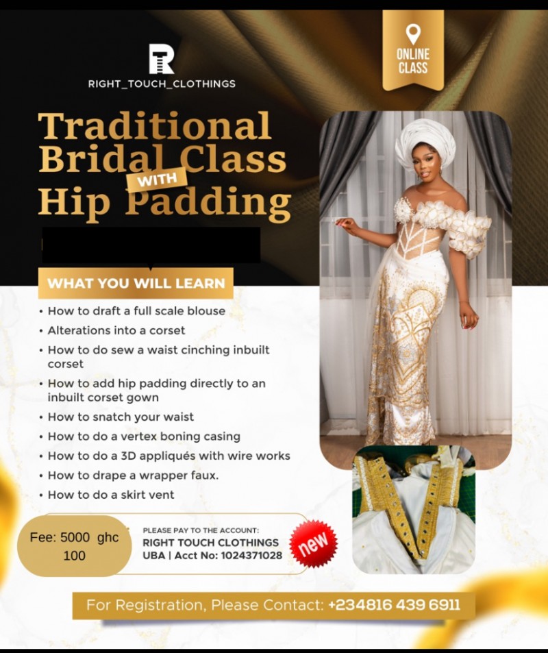 Buy Traditional Bridal class with Hip Padding by Right Touch Fashion ...
