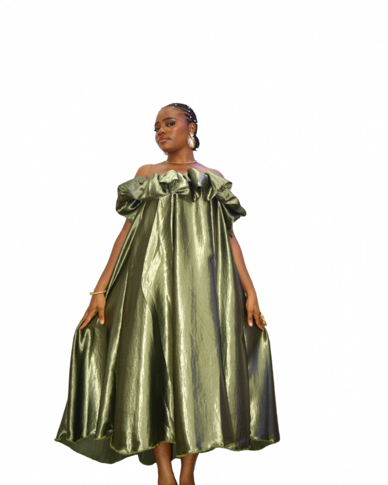 Buy Ibukún Midi Dress by Rodiat Yusuf on Selar