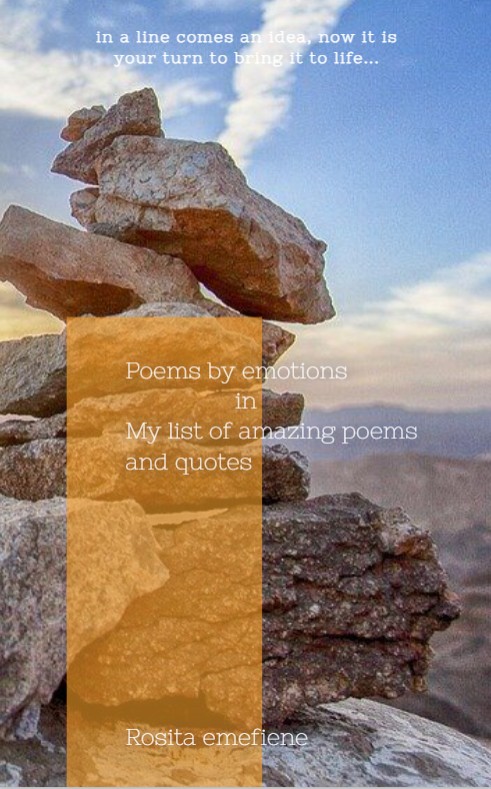 Buy Poems by emotions in My list of amazing poems and quotes by Rosita ...