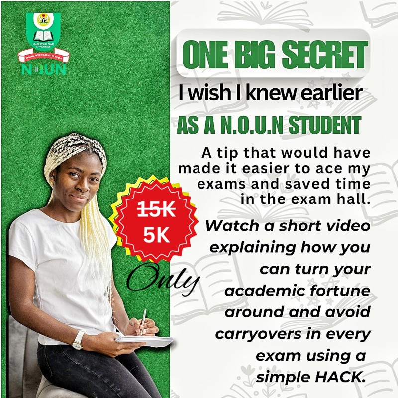 Buy One Big Secret for 300/400/500 level students of the national open ...