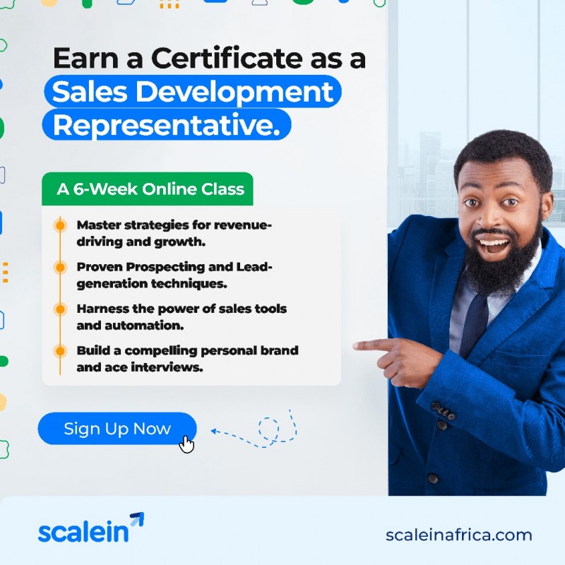 Subscribe Sales Development Representative Professional Training ...