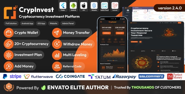 Buy CrypInvest Cryptocurrency Investment Platform by Website Script ...