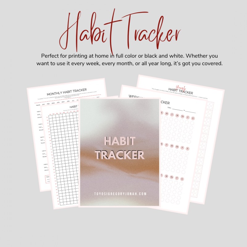 Buy Habit Tracker by She Thrives on Selar
