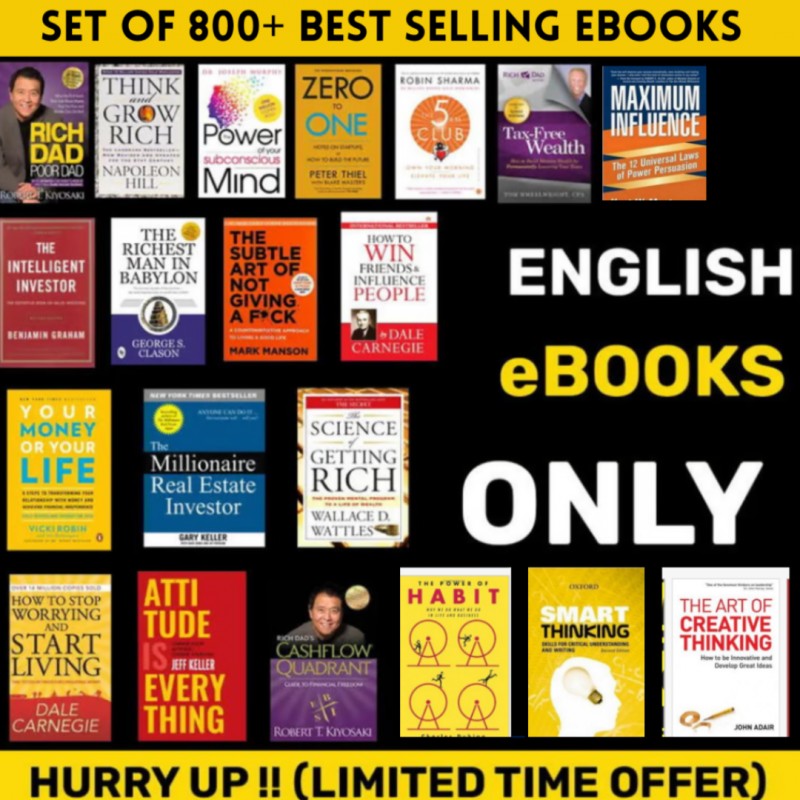 Buy 800+ Best Selling Premium Ebook Bundle by SK Digistuff on Selar