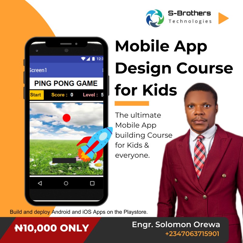 Buy Mobile App Design Course for Kids by solomon orewa on Selar