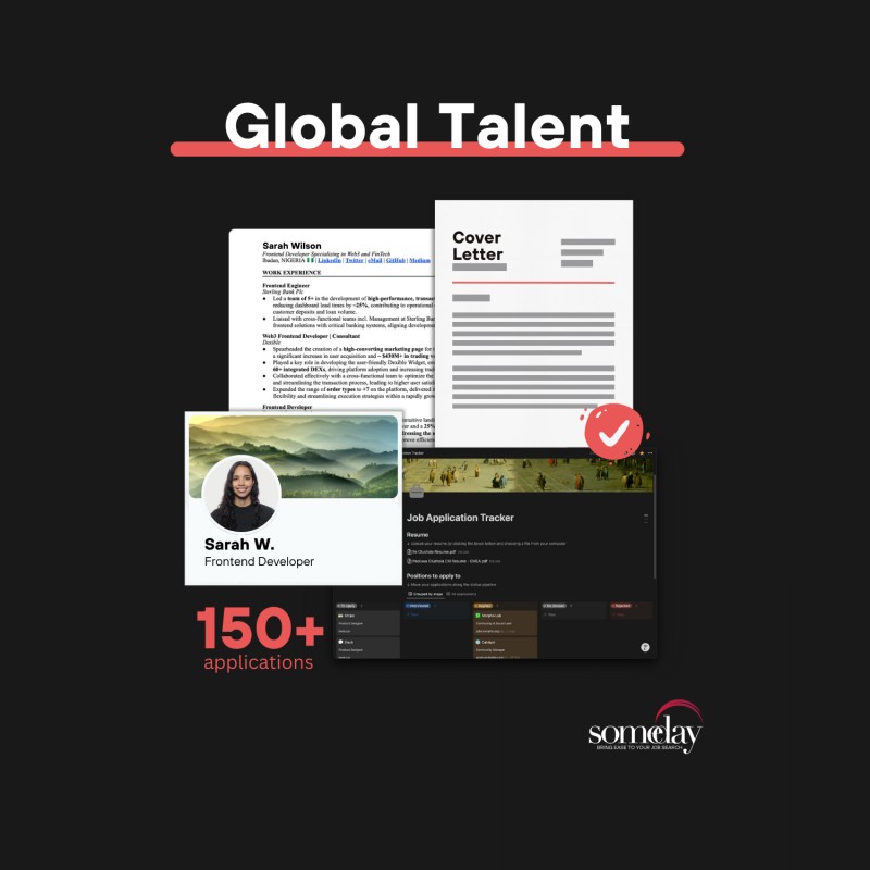 Buy Global Talent | Job Search Management Plan by Someday | Your Job ...