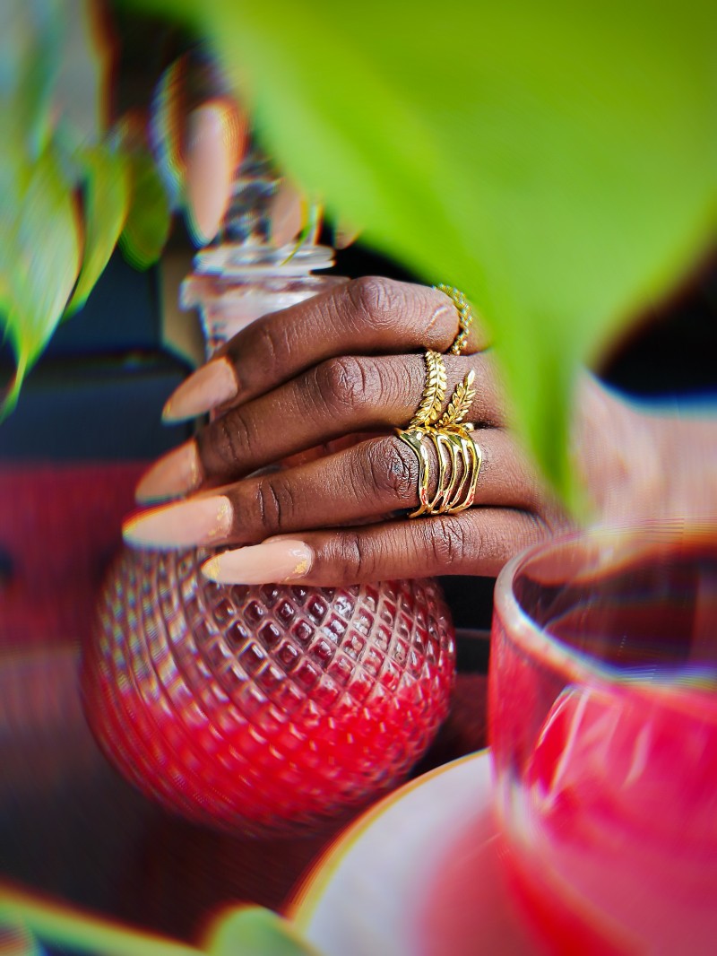 Buy Freil Solid 925 Sterling Silver Ring Coated with 18K Gold. by Sozo ...