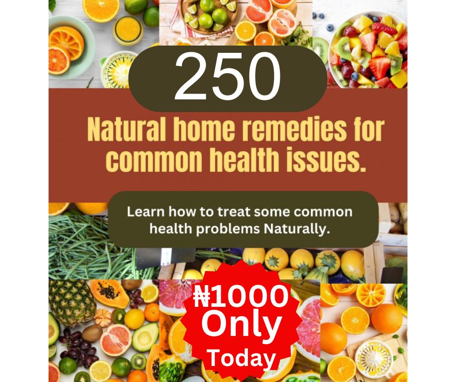Buy 250+ Natural Remedies For different 250+ health problems by Fidelis David on Selar