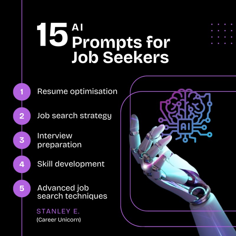 Get 15 AI Prompts for Job Seekers (white paper) by Career Unicorn on Selar
