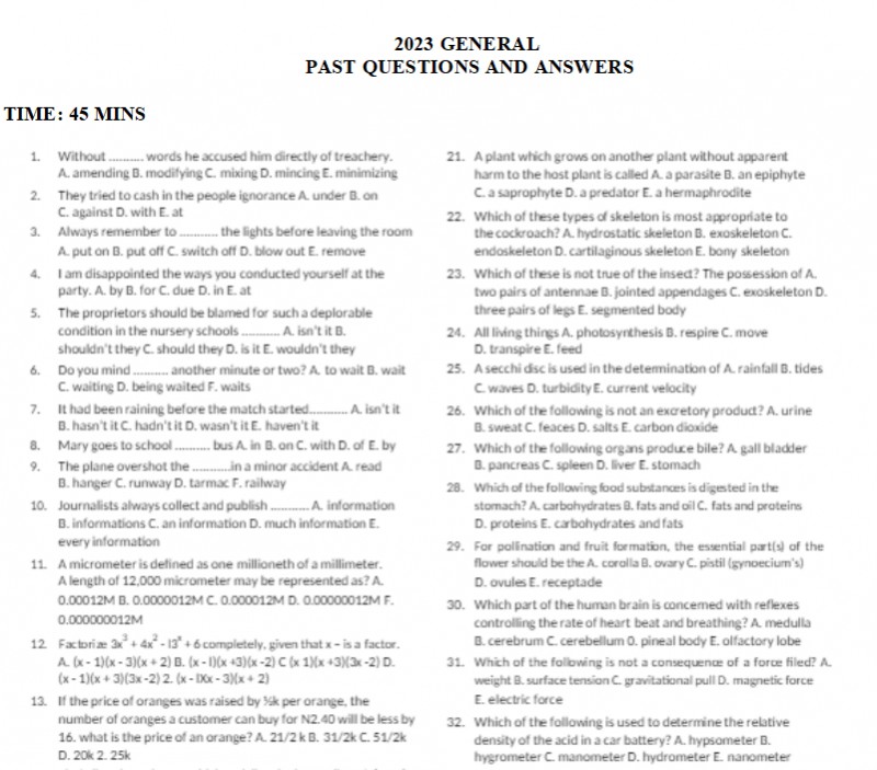 Buy Original Abu Zaria Post UTME Past Questions and Answers for Faculty ...