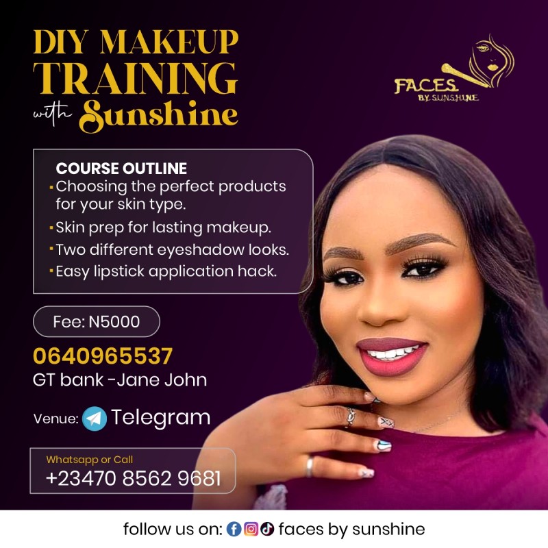 Buy Sunshine Easy makeup training by Sunshine Global on Selar