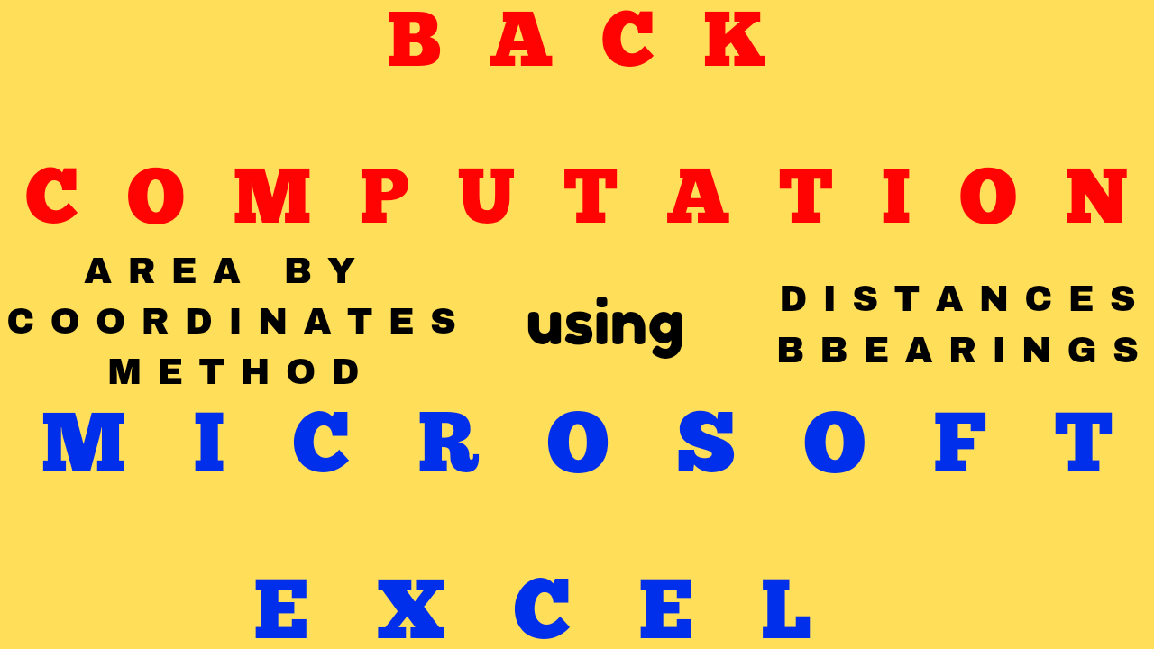 Buy Surveying Solution Back Computation And Area Computation By Surveying Solution On Selar