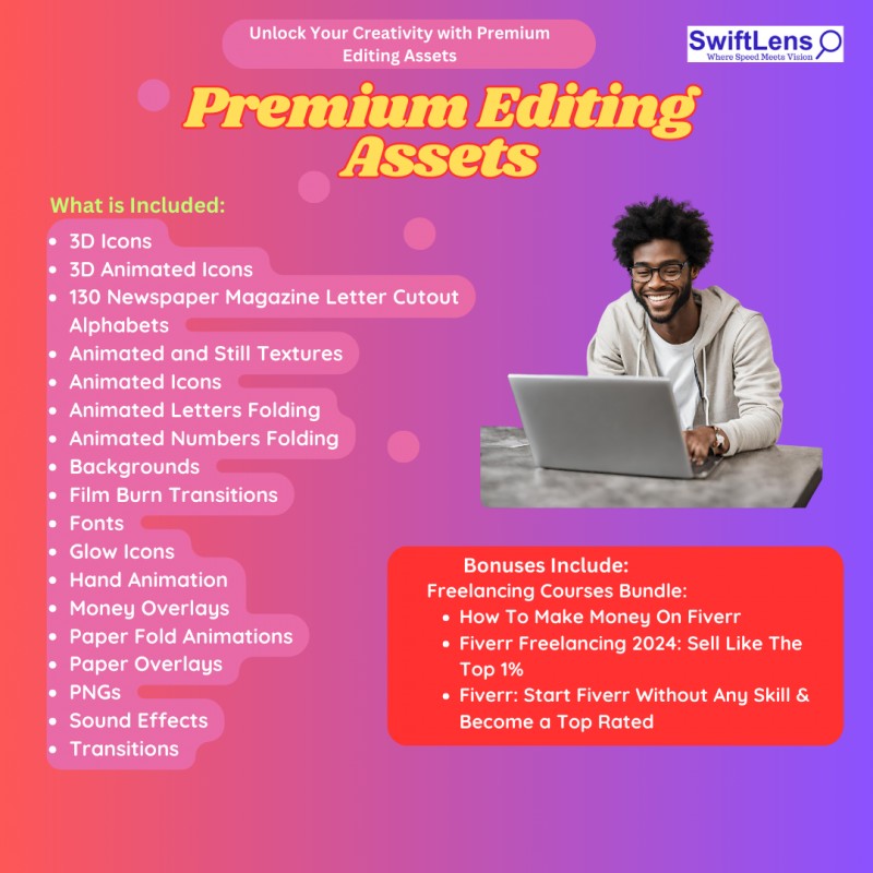 Buy PREMIUM EDITING ASSETS by SwiftLens on Selar