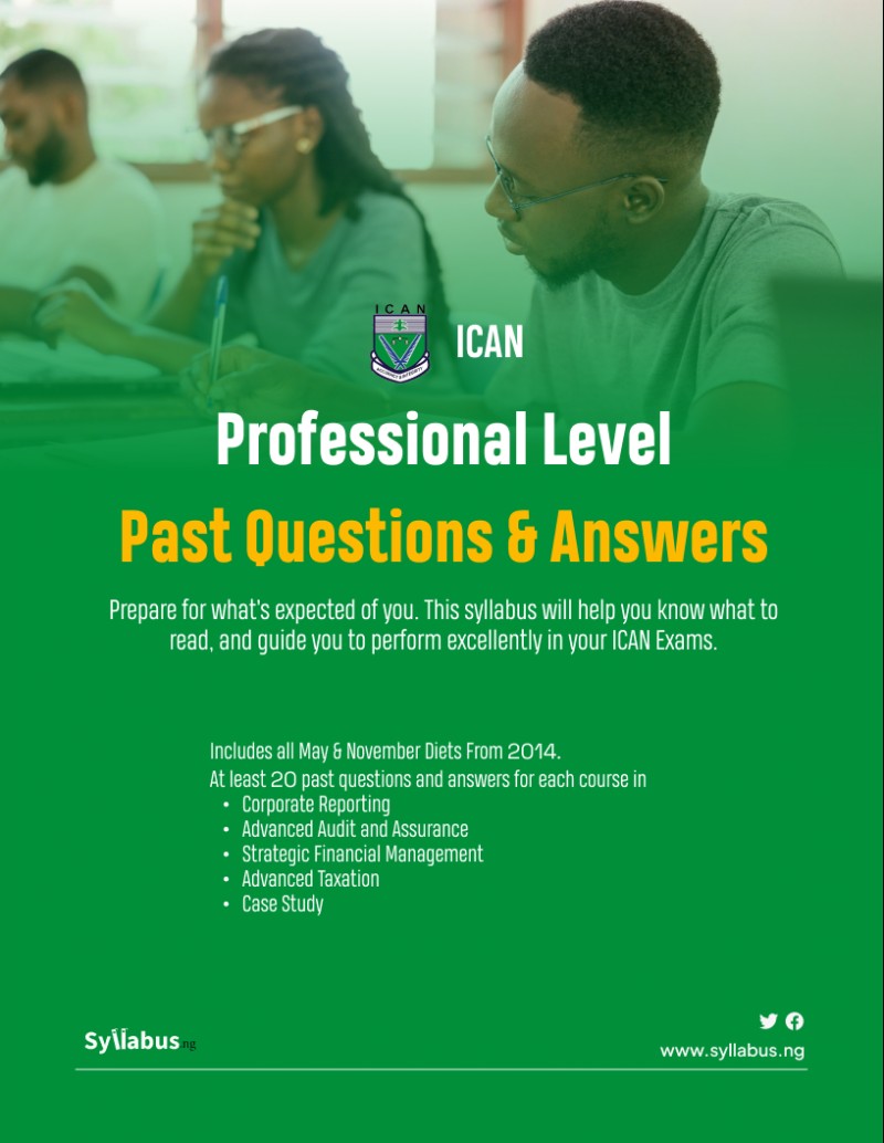 Buy ICAN- PATHFINDER - FOR PROFESSIONAL LEVEL by Syllabus NG on Selar