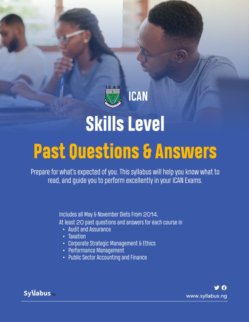 Buy ICAN Skills Level Past Questions & Answers from 2014 to Date by ...
