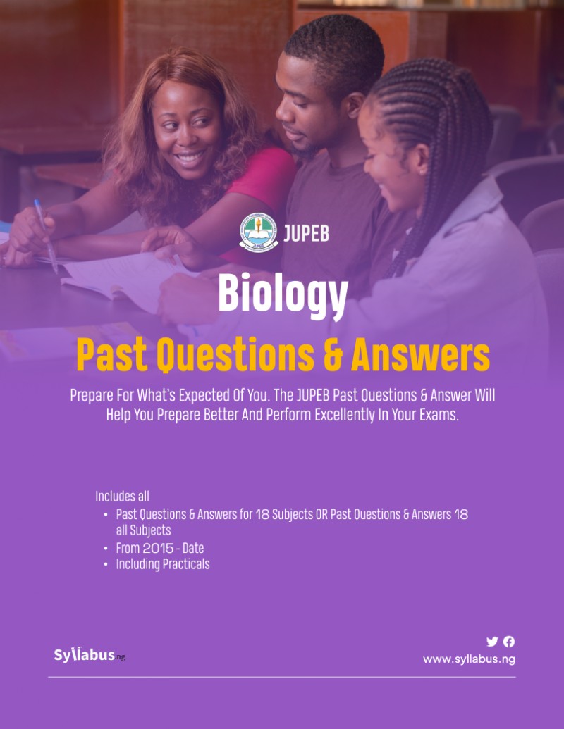 Buy JUPEB Biology Past Questions by Syllabus NG on Selar